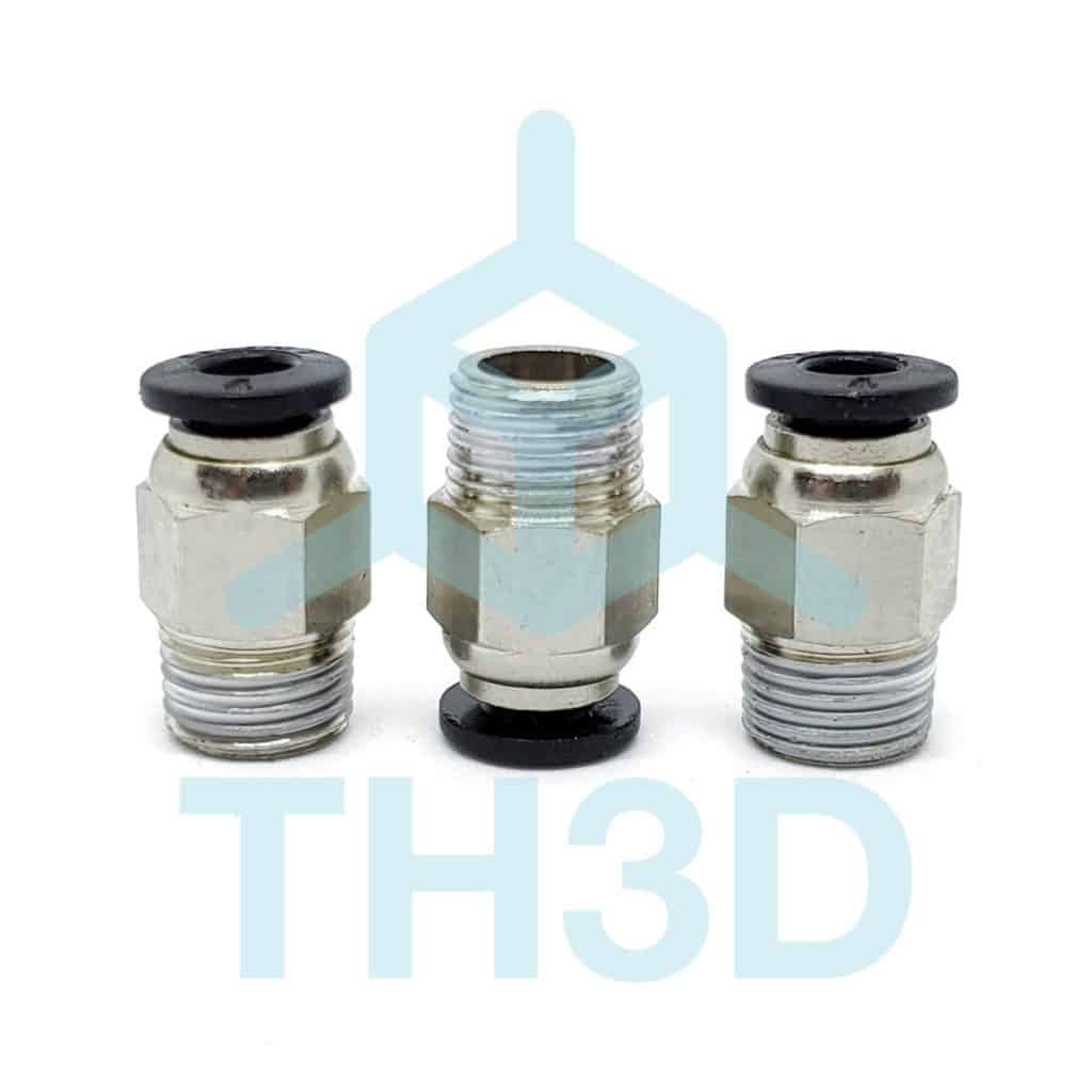 Tough PTFE PC4-M10 Fitting - 3 Pack - TH3D Studio LLC