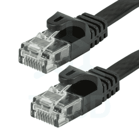 5 Foot Network Ethernet Cable - Pure Copper, RJ45, 30AWG, UTP, Flat ...