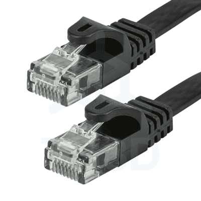 5 Foot Network Ethernet Cable - Pure Copper, RJ45, 30AWG, UTP, Flat ...