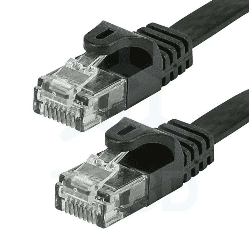 5 Foot Network Ethernet Cable - Pure Copper, RJ45, 30AWG, UTP, Flat ...