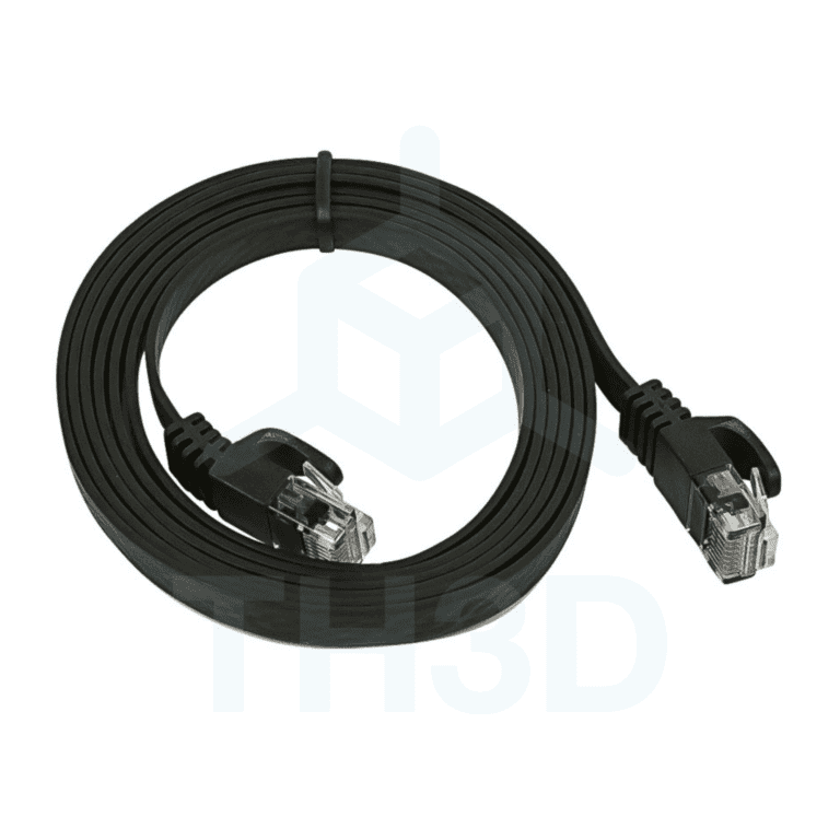 5 Foot Network Ethernet Cable - Pure Copper, RJ45, 30AWG, UTP, Flat ...