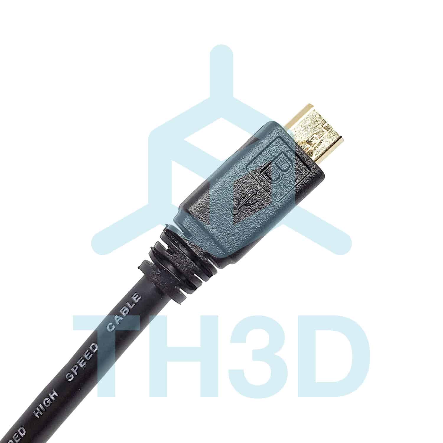 3 Foot MicroUSB Cable - 100% Copper - TH3D Studio LLC