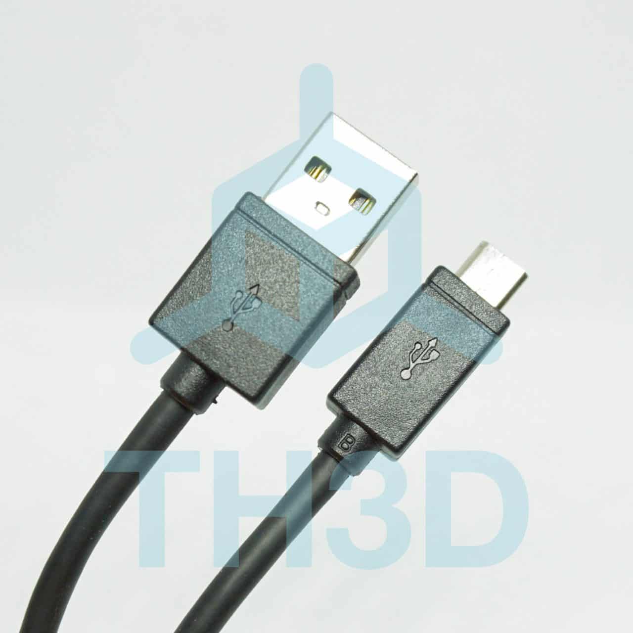 3 Foot MicroUSB Cable - 100% Copper, USB 2.0 - TH3D Studio LLC