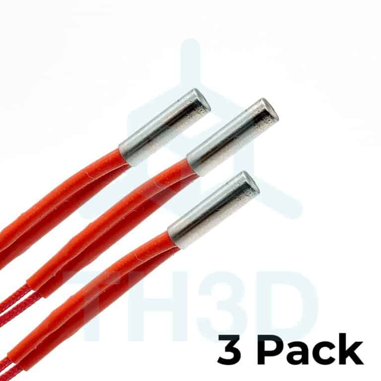 40W Hotend Heater Cartridge - 3 Pack - 12V/24V - Extra Long 2 METER ...
