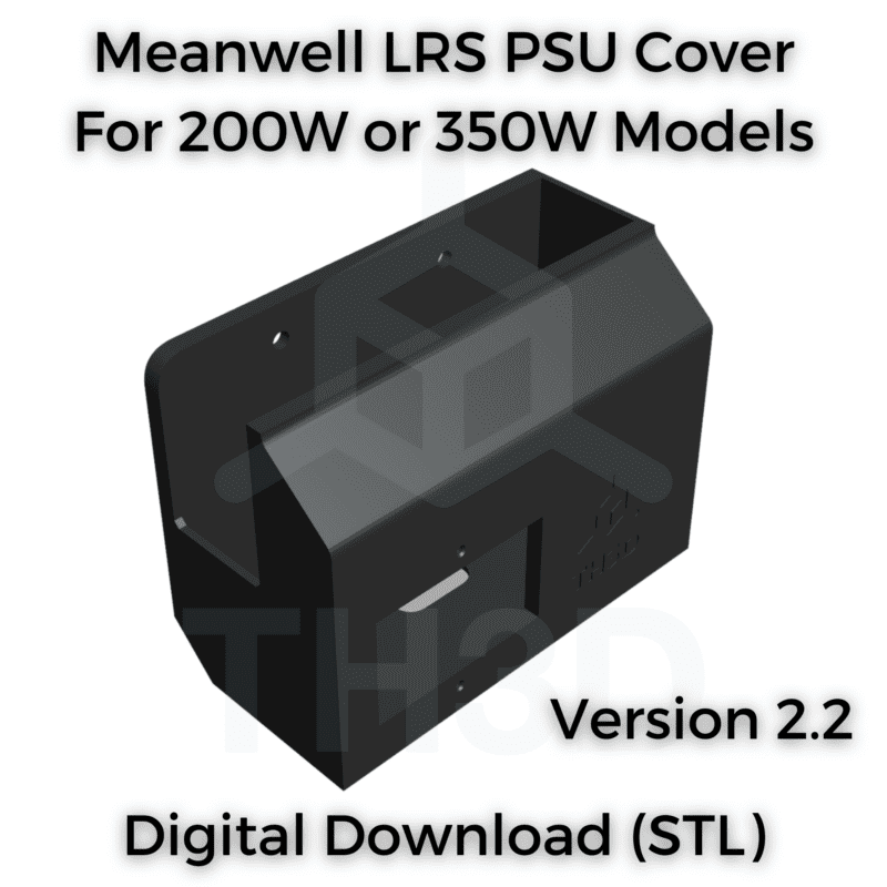 Meanwell LRS PSU Cover V2.2 - Fits 200W and 350W Models - STL Download ...