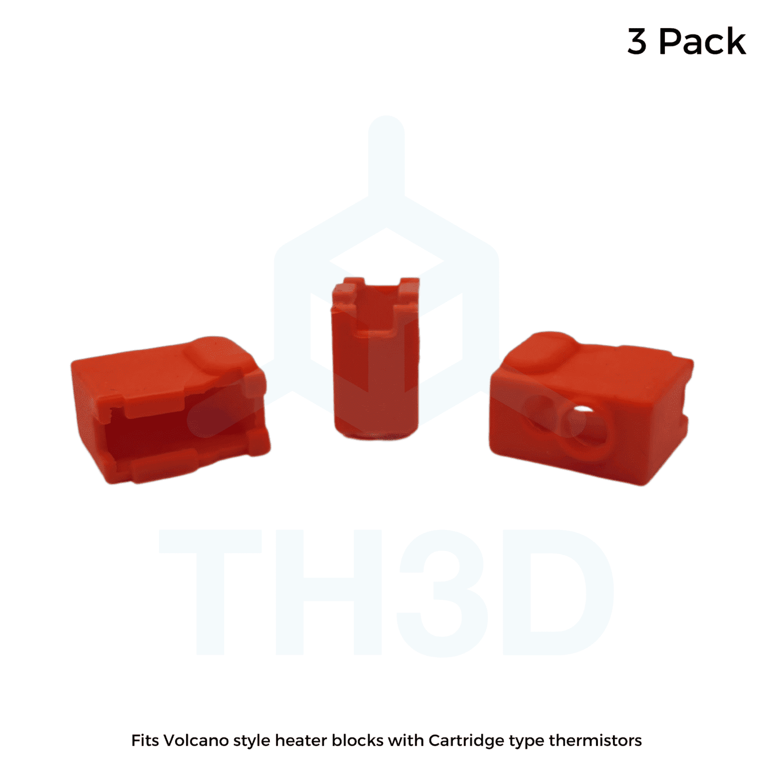 Silicone Socks for Volcano Hotends (Cartridge Thermistor Version) - 3 ...