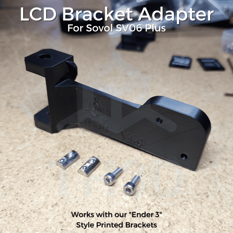TH3D SV06 Plus LCD Mounting Bracket (ABS) - TH3D Studio LLC