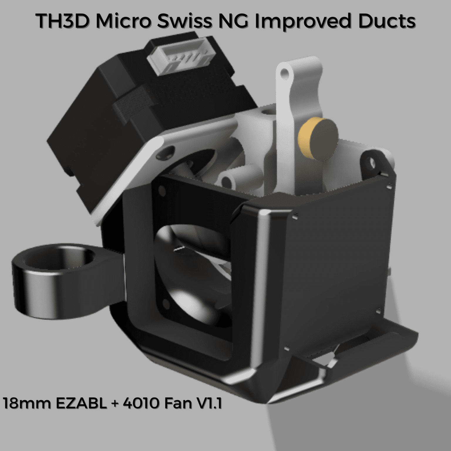 TH3D Upgraded Micro Swiss NG Ducts - 5015/4010 & EZABL Built in - STL ...