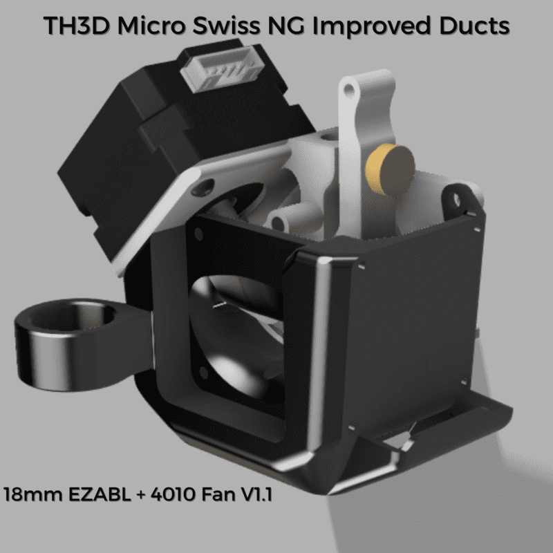 TH3D Upgraded Micro Swiss NG Ducts - 5015/4010 & EZABL Built in - STL ...