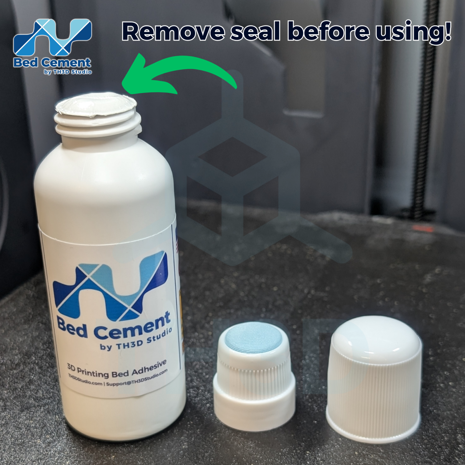 TH3D Bed Cement - 3D Printer Bed Adhesive - Holds Strong, Releases Easy ...