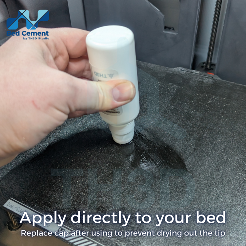 TH3D Bed Cement - 3D Printer Bed Adhesive - Holds Strong, Releases Easy ...