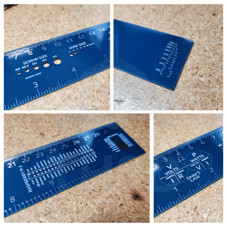 TH3D PCB Ruler - Metric & Imperial, Wire Gauges, Screw Sizes, RPI ...