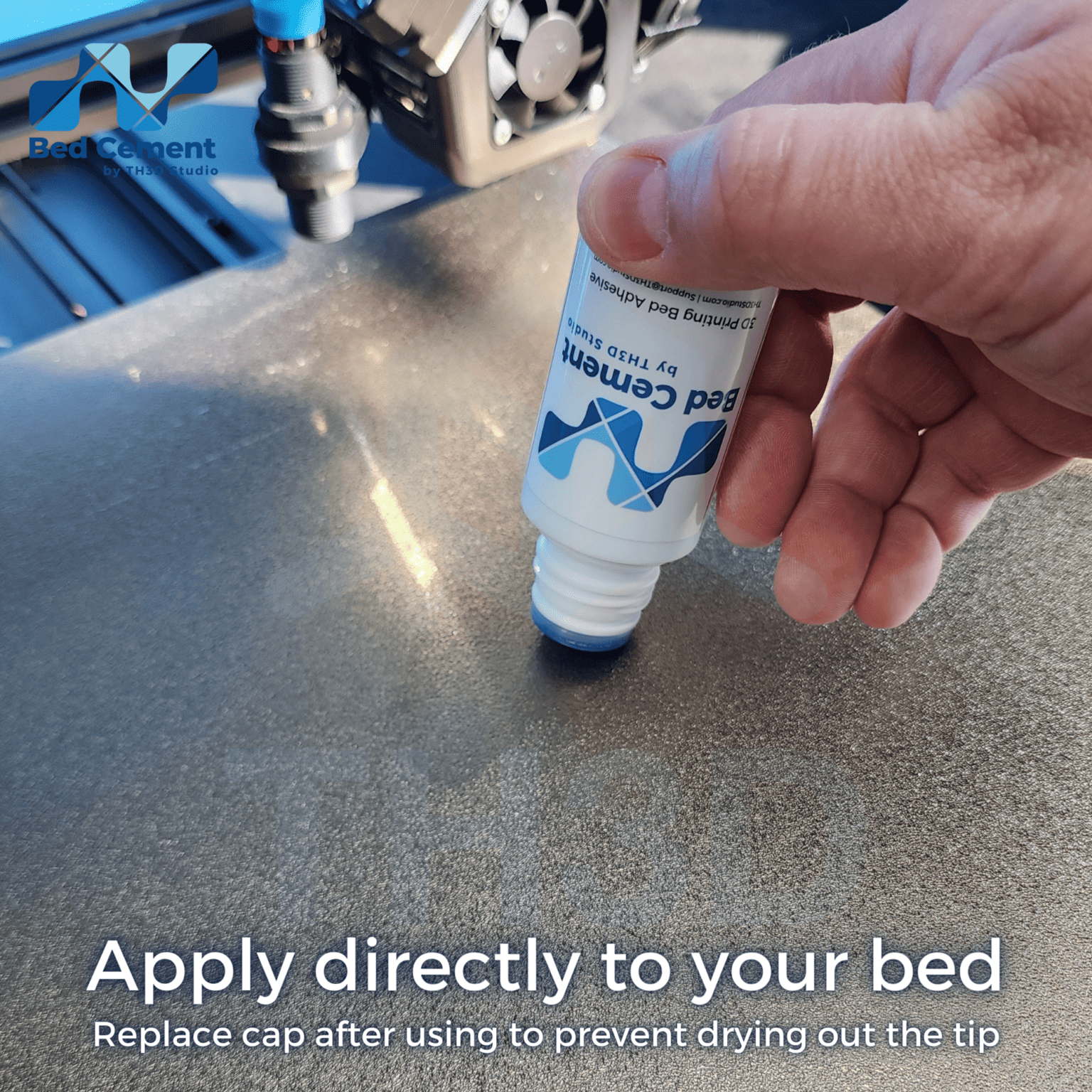 TH3D Bed Cement - 3D Printer Bed Adhesive - Holds Strong, Releases Easy ...