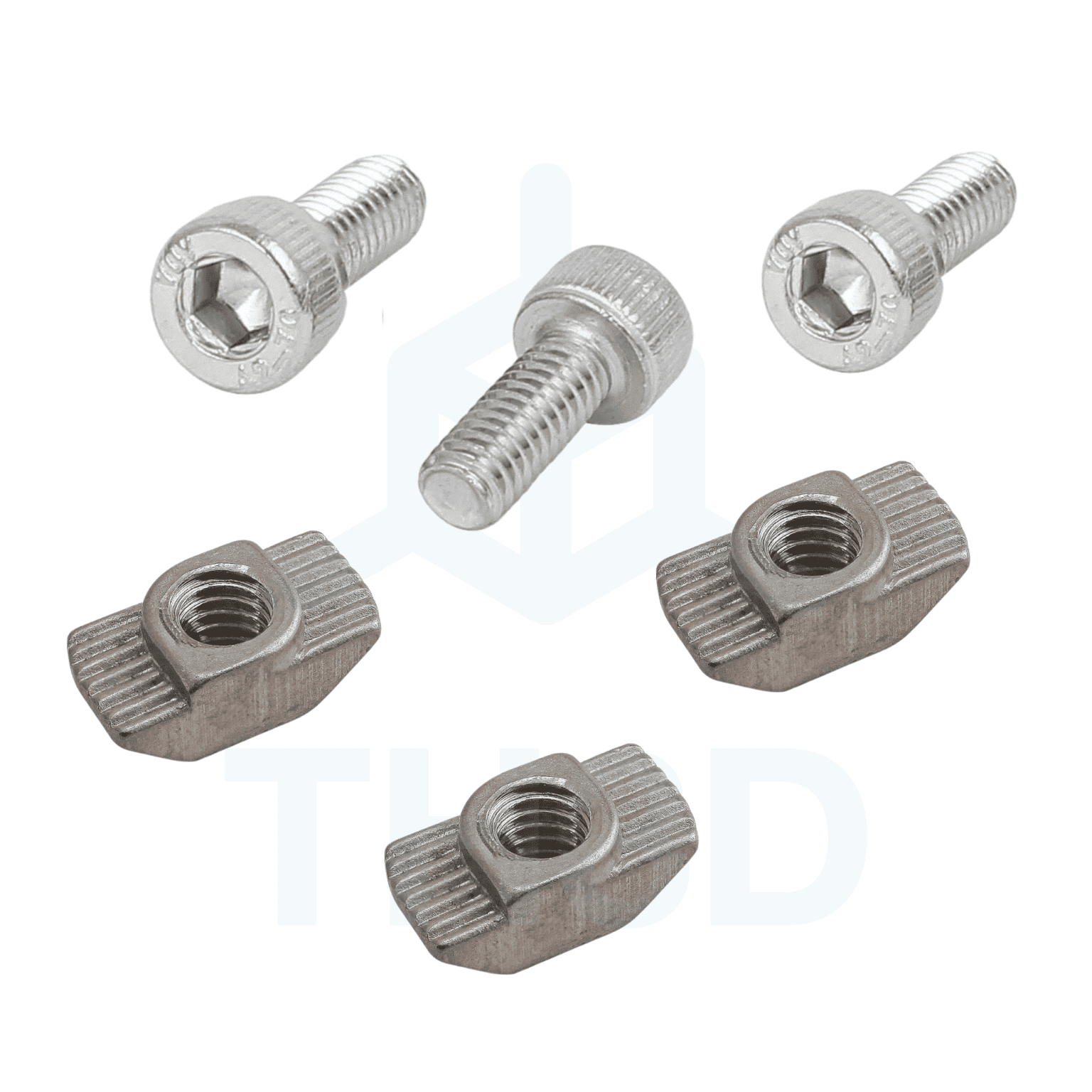 M4x10 Bolt & M4 TNut - LCD Kit Pack - TH3D Studio LLC