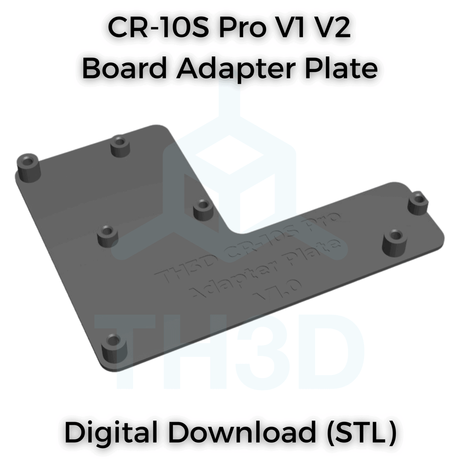 CR-10S Pro V1 V2 Board Adapter Plate - EZBoard, V4.2.7, E3 Free-Runs ...