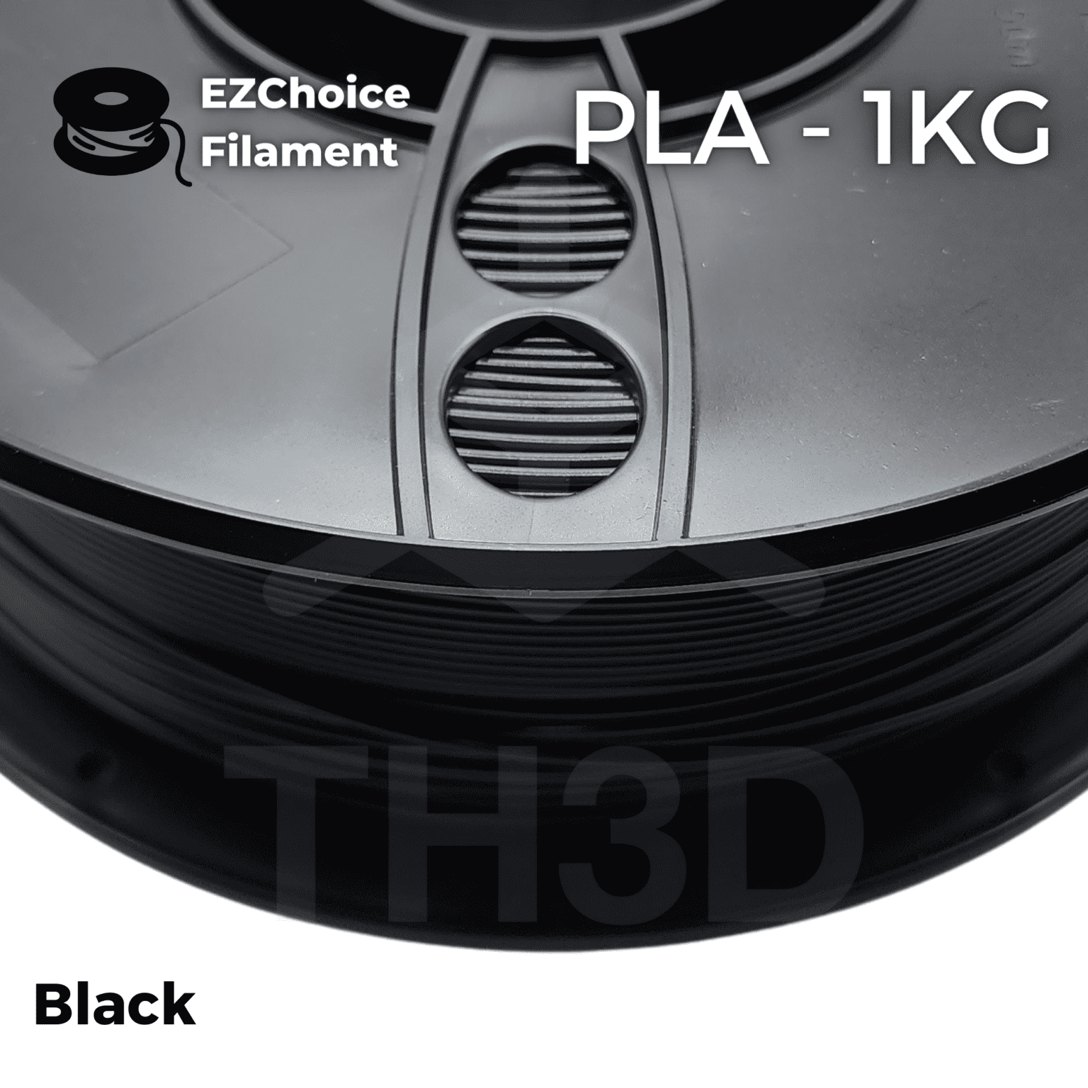 EZChoice Black PLA+ - 1KG 1.75mm - Premium Filament - TH3D Studio LLC