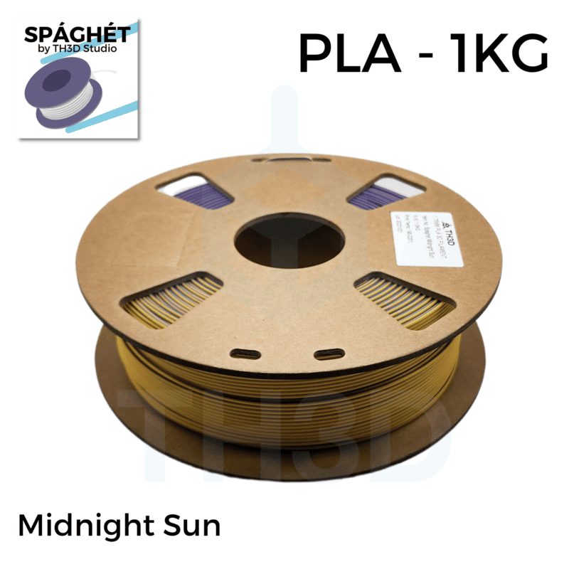 Spaghet Midnight Sun PLA+ - 1KG 1.75mm - Dark Purple, Yellow Bi-Color ...