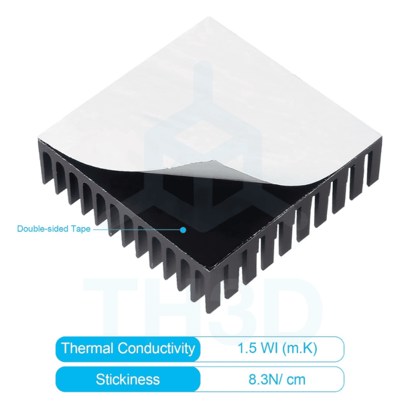 40mm Low Profile Stepper Motor Heatsink - TH3D Studio LLC