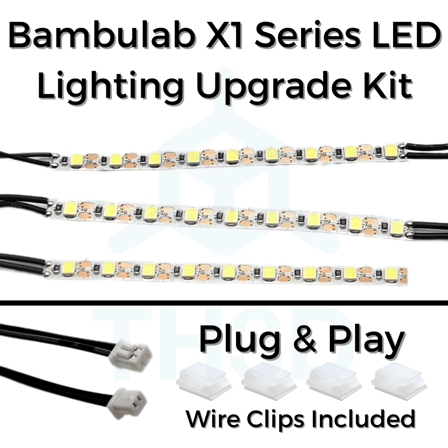 Bambu X1 Series Lighting Upgrade Kit - V2 - TH3D Studio LLC