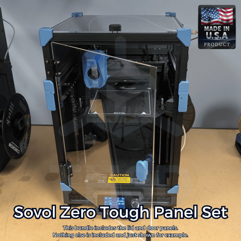 Sovol Zero Tough Panel Set - Glass Door & Lid Replacement - Clear and ...