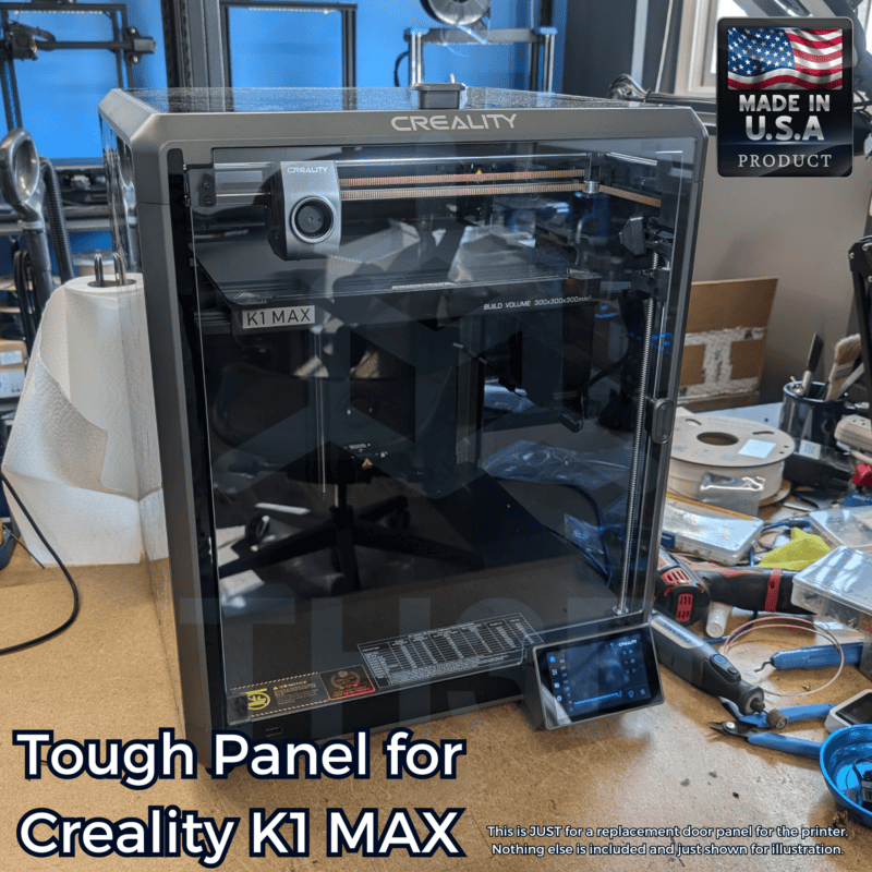 K1 MAX Tough Panel - Glass Door Replacement - Clear and Durable Acrylic ...