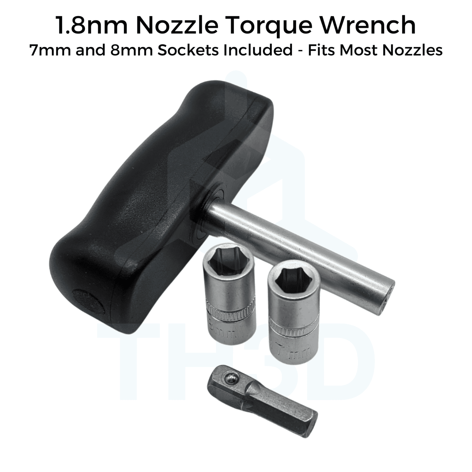 1.8Nm Torque Wrench Kit for Nozzle Changes - 7mm and 8mm Sockets ...