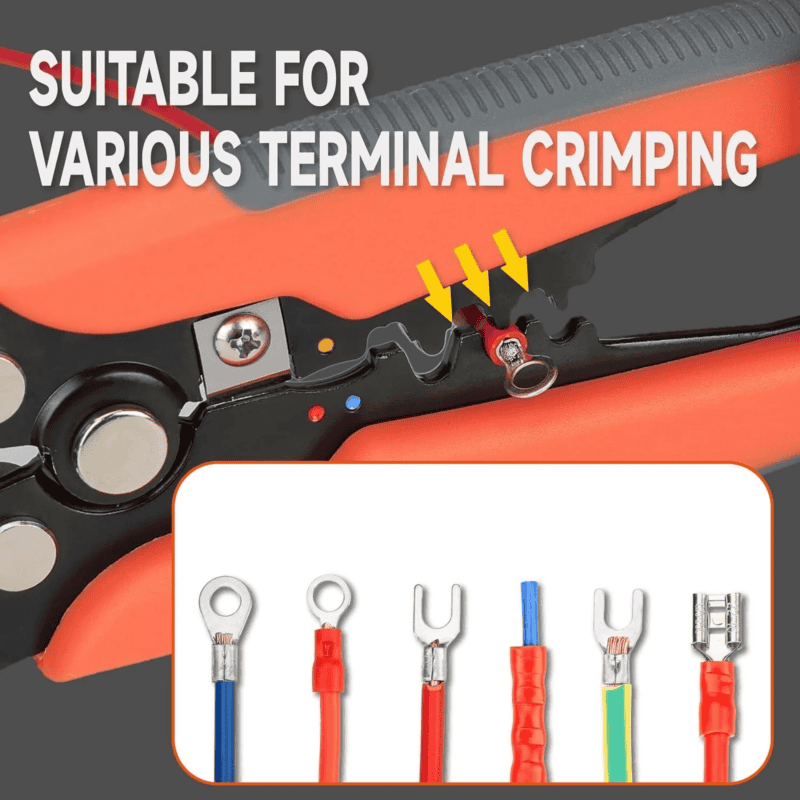 Automatic Wire Stripper Tool Kit, Adjustable Stripper for 22-10 AWG ...