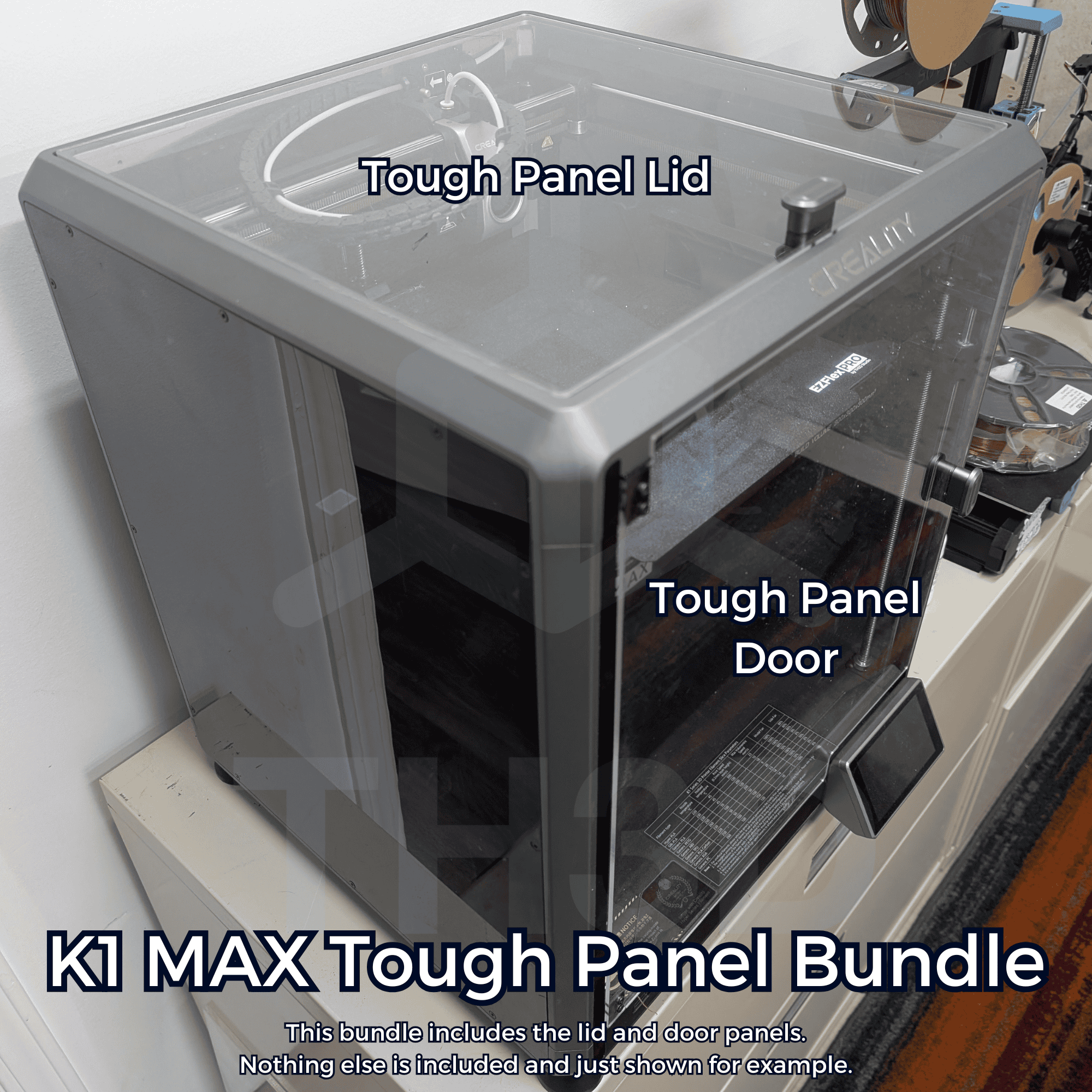 K1 MAX Tough Panel - Glass Door Replacement - Clear and Durable Acrylic ...