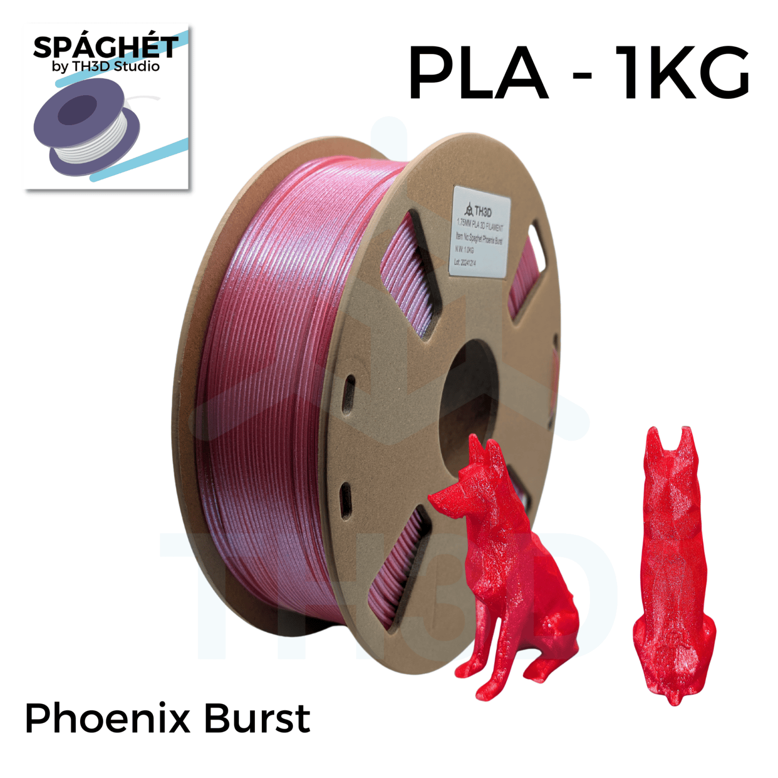 Spaghet Phoenix Burst PLA+ - 1KG 1.75mm - Premium Filament - TH3D ...
