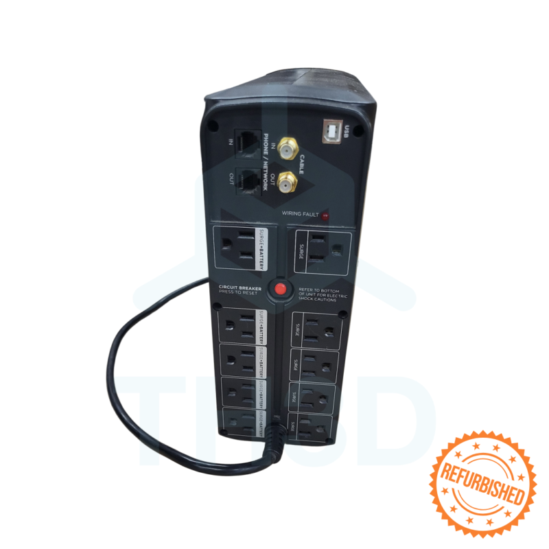 CyberPower AVR Battery Backup 1500VA 900W LX1500GU - Refurbished - TH3D ...