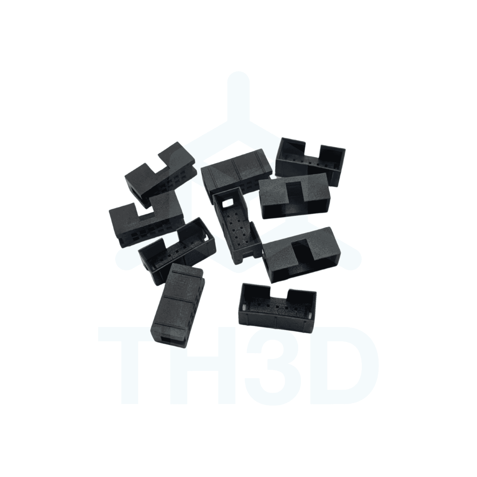 10 Pin IDC LCD Header Shroud 2.54mm Pin Pitch 2x5 Pins - 10 Pack - TH3D ...