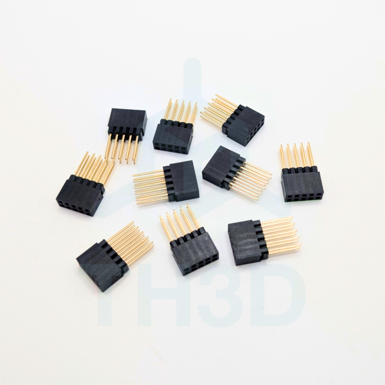 10-Pin Extra Long Stackable Female Header (2.54mm Pitch) - 10 Pack ...