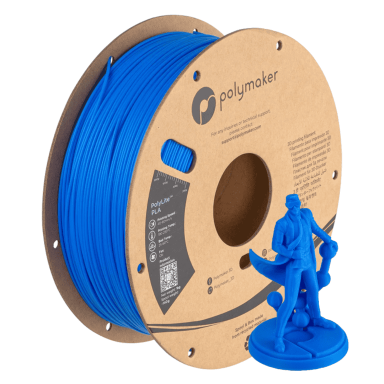 Polymaker PolyLite PLA - Azure Blue - 1KG 1.75mm - TH3D Studio LLC