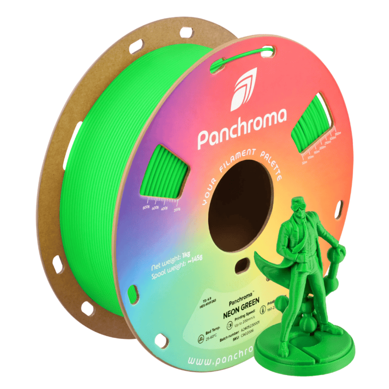 Panchroma™ Neon PLA - Green - 1KG 1.75mm - TH3D Studio LLC